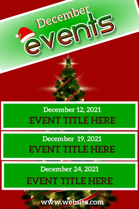 Christmas upcoming events poster Template | PosterMyWall