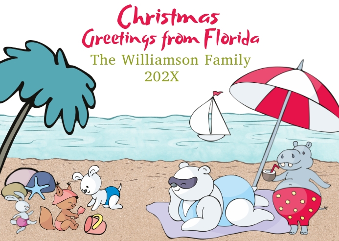 Christmas Vacation in the Tropics Template | PosterMyWall