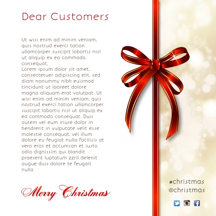 Christmas Video Card Template | PosterMyWall