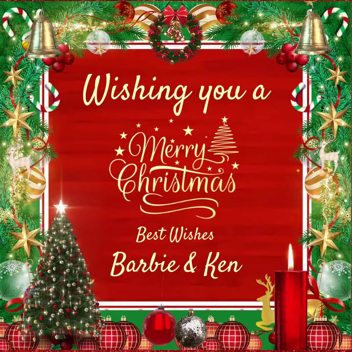 Christmas video greeting card Template | PosterMyWall