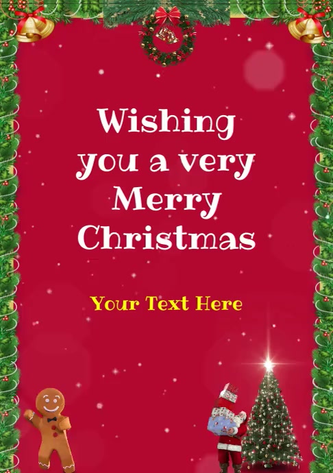 Christmas video greeting card Template | PosterMyWall