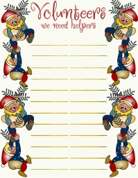 Christmas Event Sign Up Sheet Template | PosterMyWall