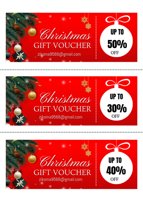 Plantilla de Christmas voucher | PosterMyWall