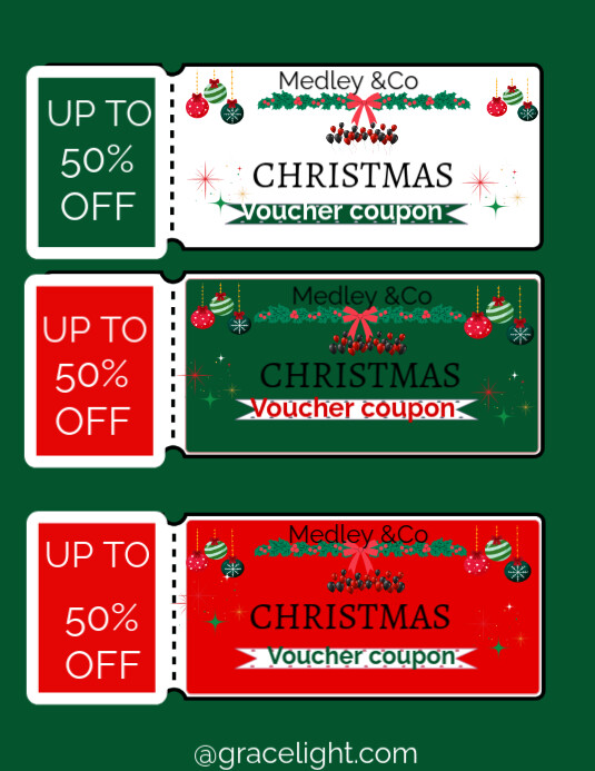 Christmas voucher Instagram post Template | PosterMyWall