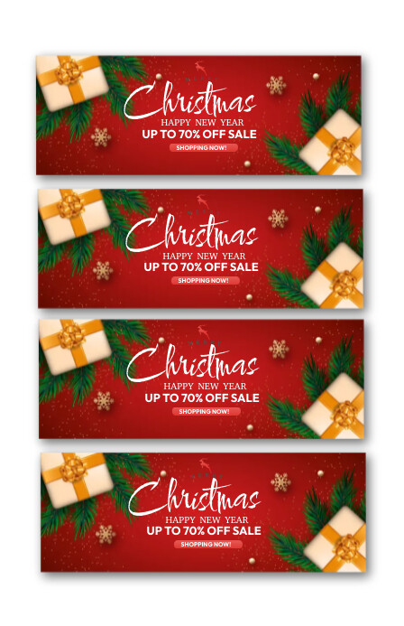 Christmas Voucher Red Design Template | PosterMyWall