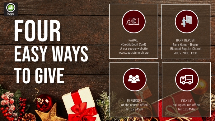 christmas ways to give Template | PosterMyWall