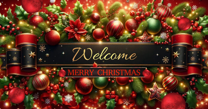 Copy of CHRISTMAS WELCOME BANNER (2) | PosterMyWall