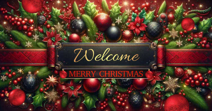 CHRISTMAS WELCOME BANNER (4) Template | PosterMyWall