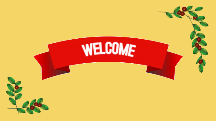 christmas welcome Template | PosterMyWall