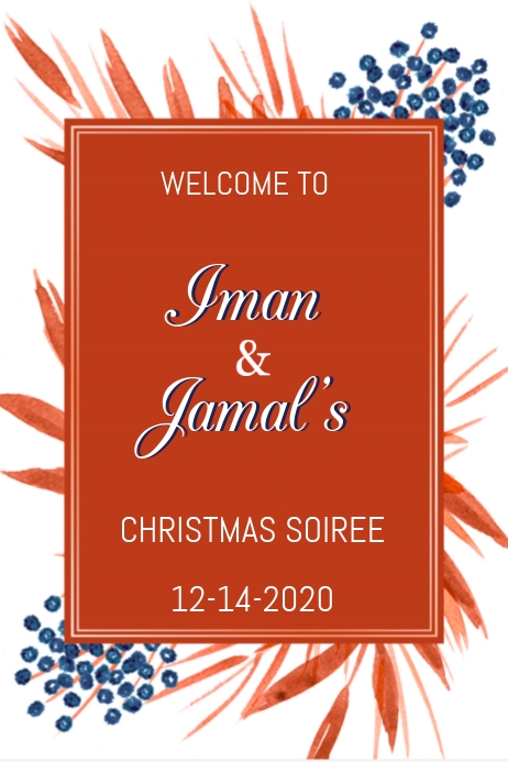 Copy of Christmas Welcome Sign | PosterMyWall