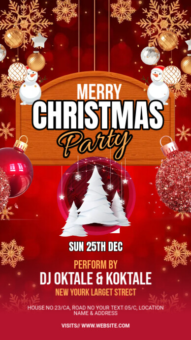 Plantilla de Christmas WhatsApp Status | PosterMyWall
