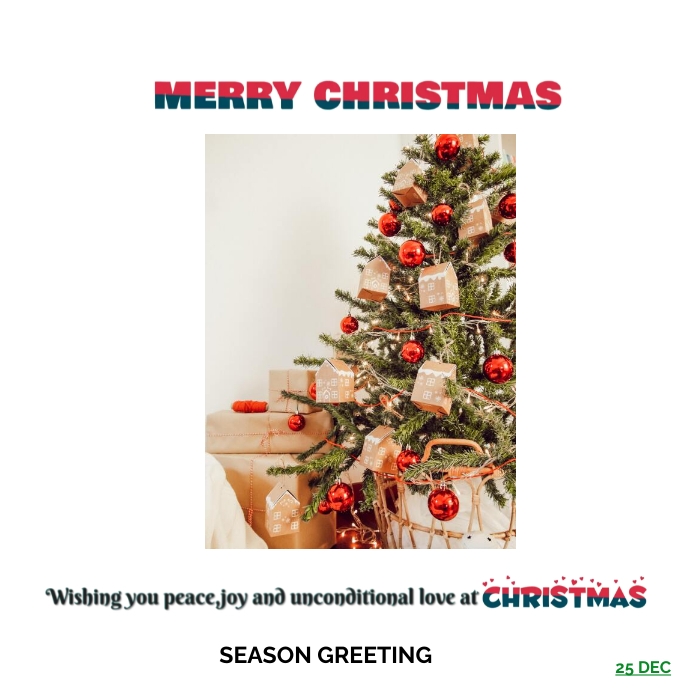 CHRISTMAS WISH Template | PosterMyWall