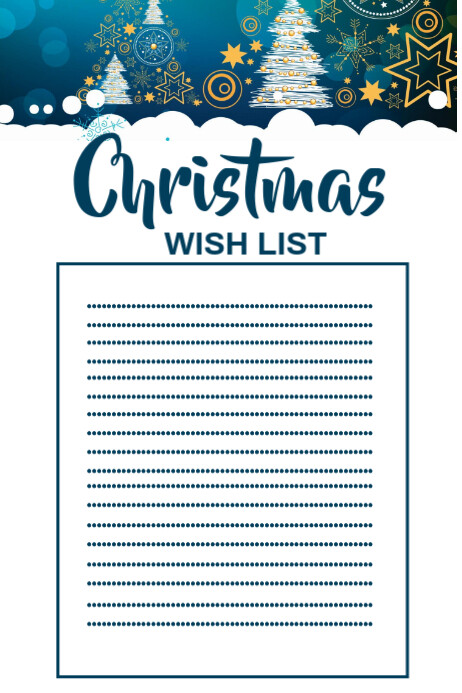 Modèle Christmas wish list | PosterMyWall
