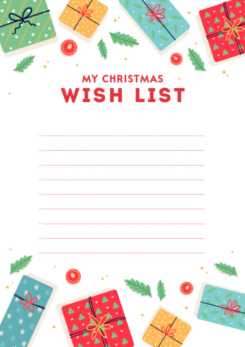 Copy of Christmas Wish List | PosterMyWall