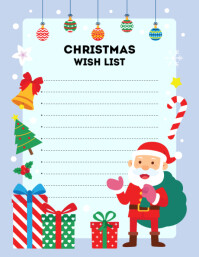 Christmas Wish List Flyer Template | PosterMyWall