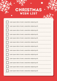 Christmas Wish List Template | PosterMyWall