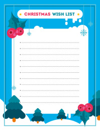 Christmas Wish List Template | PosterMyWall