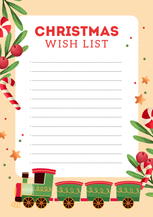 Copy of Christmas Wish List | PosterMyWall