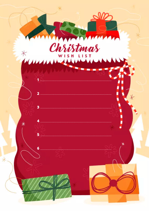 Copy of Christmas Wish List | PosterMyWall