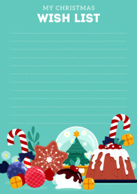 Christmas Wish List Template | PosterMyWall