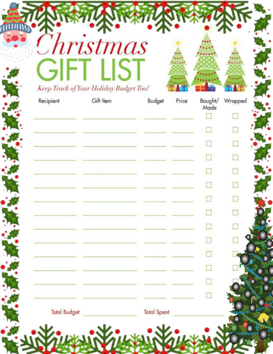 Copy of Christmas Wish List Flyer (us Letter) | PosterMyWall