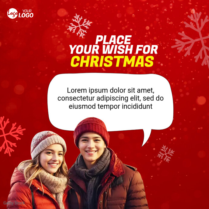 Modèle Christmas Wish Post | PosterMyWall