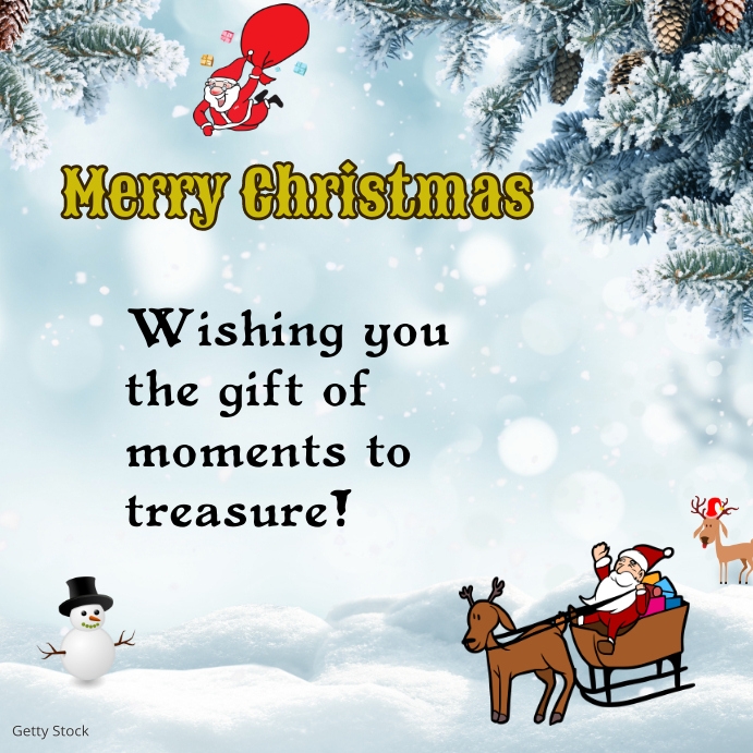 christmas wishes Template | PosterMyWall