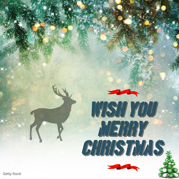 christmas wishes Template | PosterMyWall