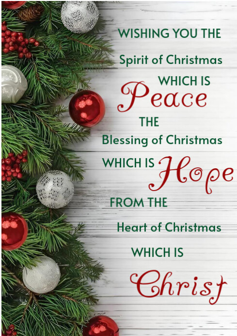 Christmas wishes Template | PosterMyWall