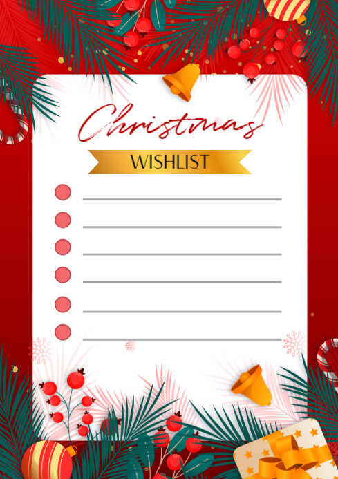 Copy of Christmas Wishlist | PosterMyWall
