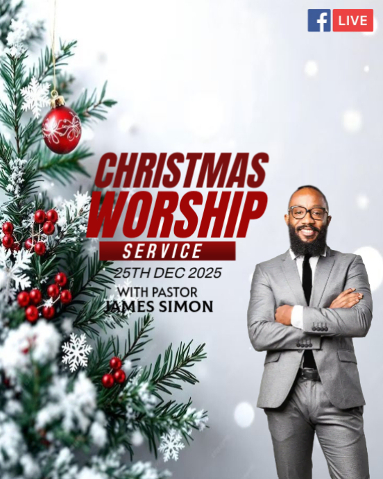 Plantilla de Christmas worship | PosterMyWall