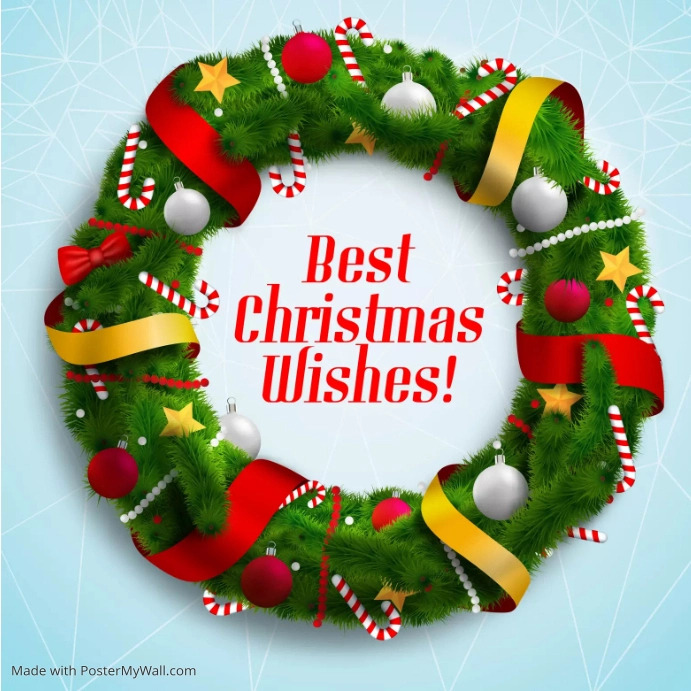 Christmas wreath design flyer Template | PosterMyWall