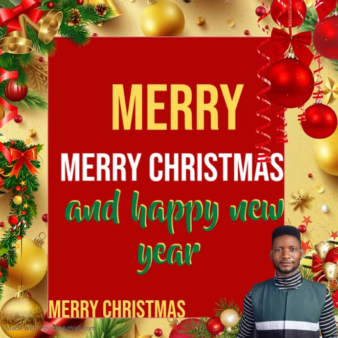 Christmas Xmas merry Christmas Template | PosterMyWall