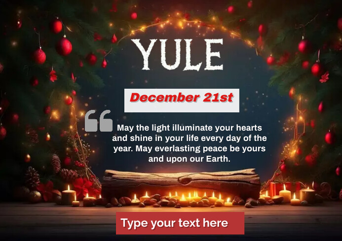 Copy of Christmas Yule | PosterMyWall