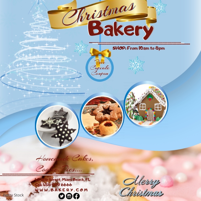 christmasbakery1 Template | PosterMyWall