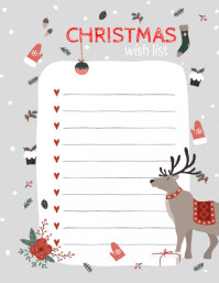 My Christmas Wishlist Template | PosterMyWall