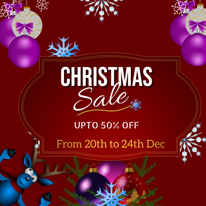 Chritmas Retail Template | PosterMyWall