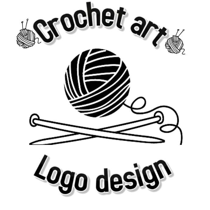 Plantilla de chrochet art logo | PosterMyWall