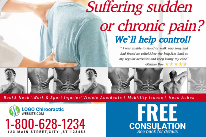 Chronic Center Flyer Template | PosterMyWall