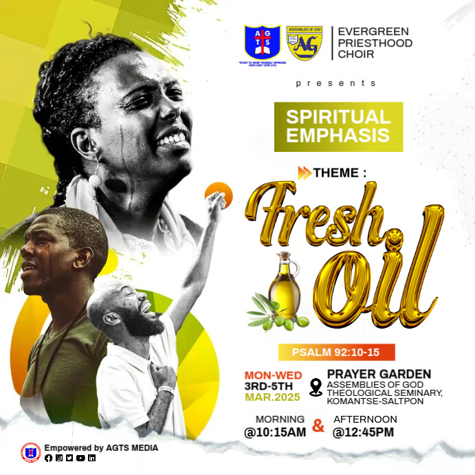 Copy of Church, anointing service | PosterMyWall