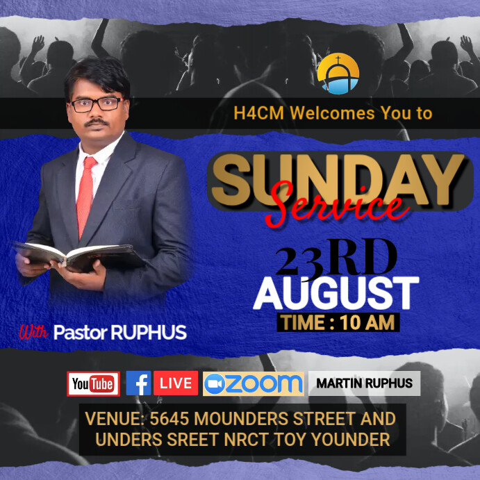 church, christian, sunday service, jesus Template | PosterMyWall