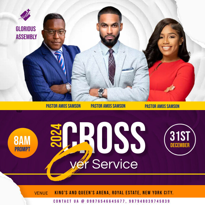 Copy of Church, church conference, new year Eve servi | PosterMyWall