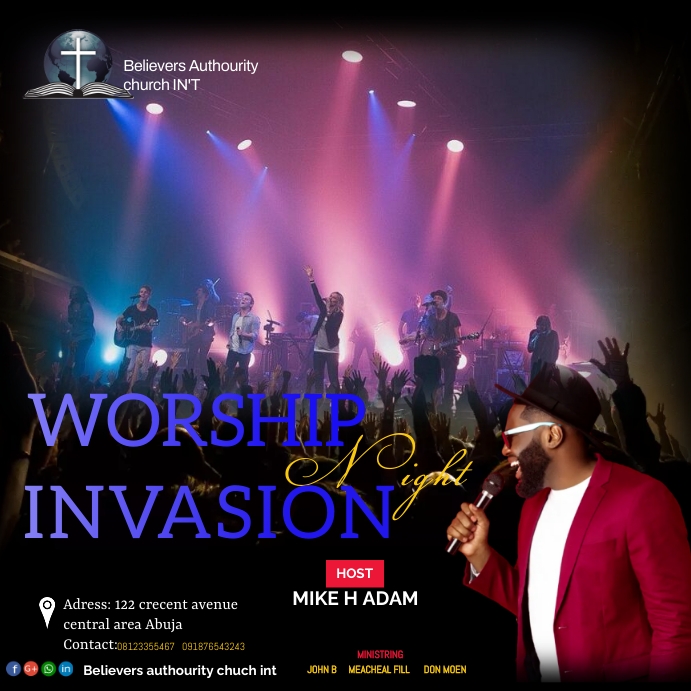church, concert flyer (4) Template | PosterMyWall