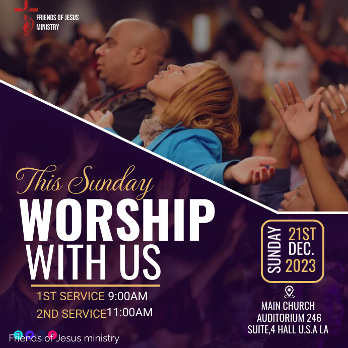 church, concert flyer Template | PosterMyWall