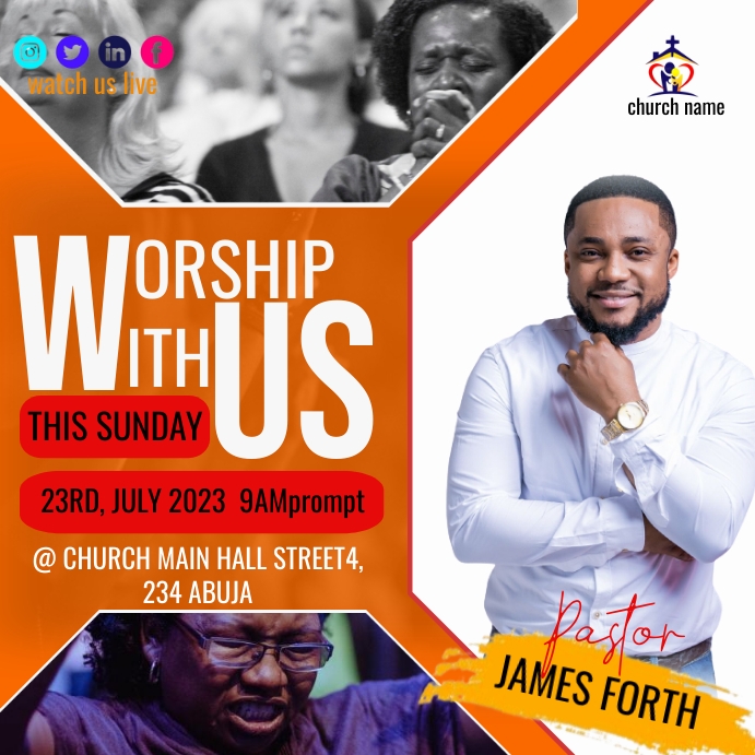 church, concert flyer Template | PosterMyWall