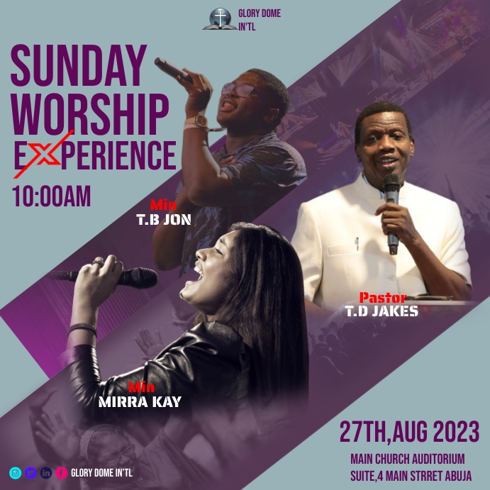 church, concert flyer Template | PosterMyWall