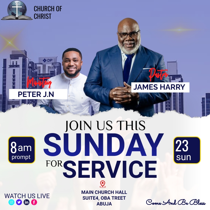 Plantilla de church, concert flyer | PosterMyWall