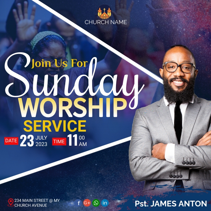 church, concert flyer Template | PosterMyWall