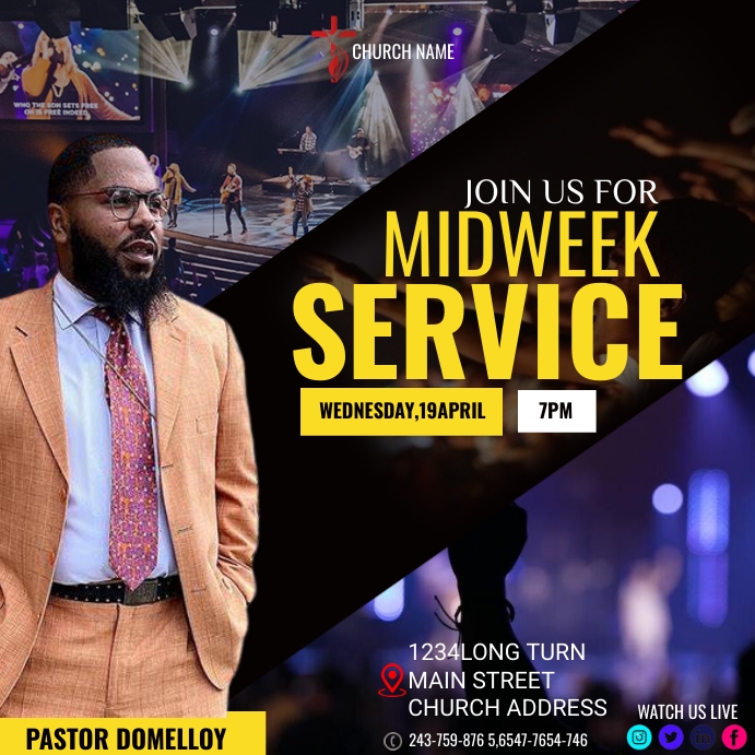 church, concert flyer Template | PosterMyWall