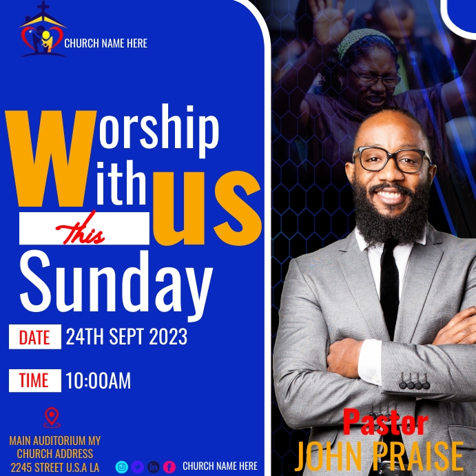 church, concert flyer Template | PosterMyWall